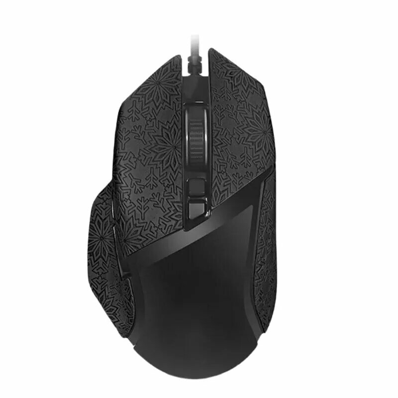 (1 комплект) Антискользящие наклейки Для мыши Razer Basilisk - черный снежинка (Для Ultimate V3)