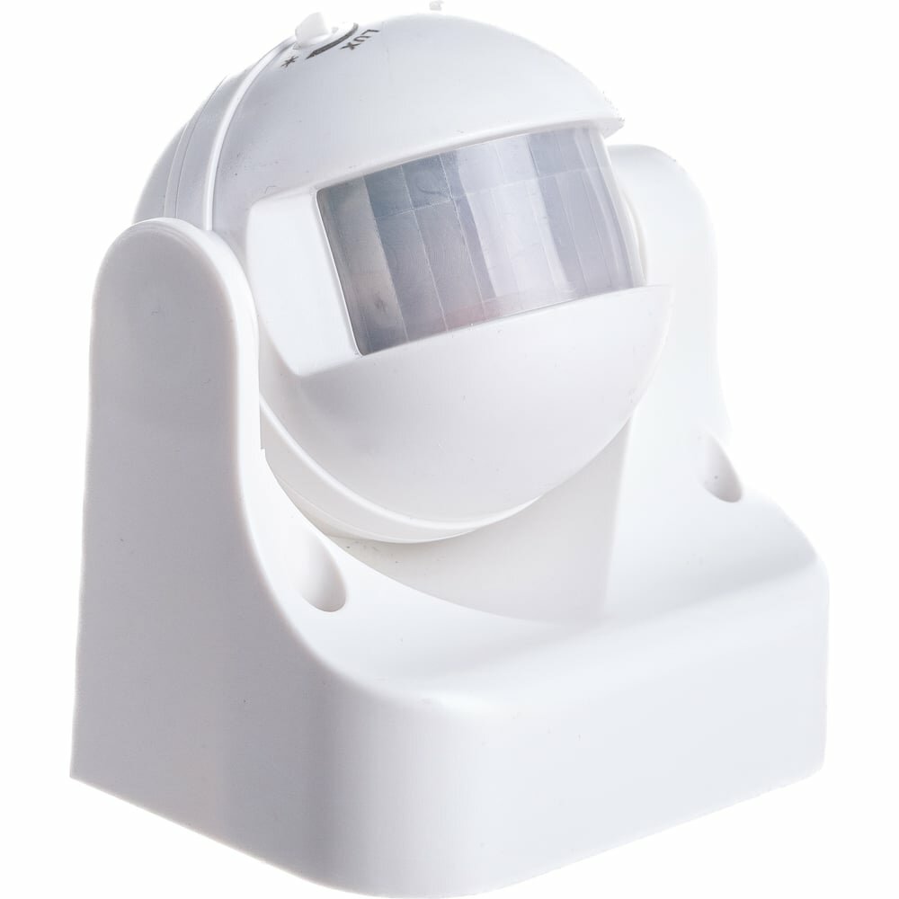 Датчик движения и освещенности FERON 1200w, 180°, 12м, IP44, белый Feron 22021