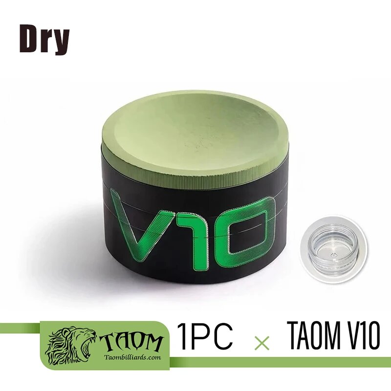 Профессиональный бильярдный мел V10 сине-зеленый Зеленый, Green1