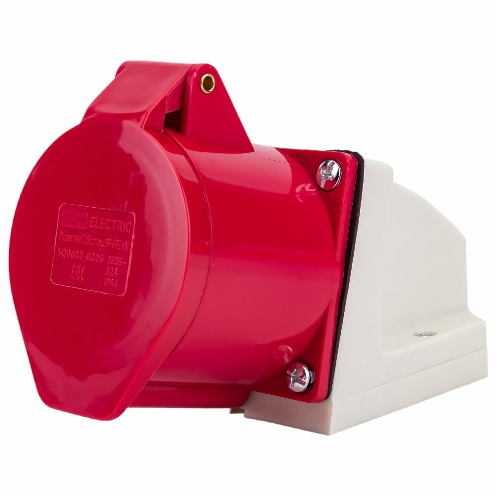 Стационарная розетка 125 TDM ELECTRIC 3Р+РЕ+N 32А 380В IP44 SQ0602-0006