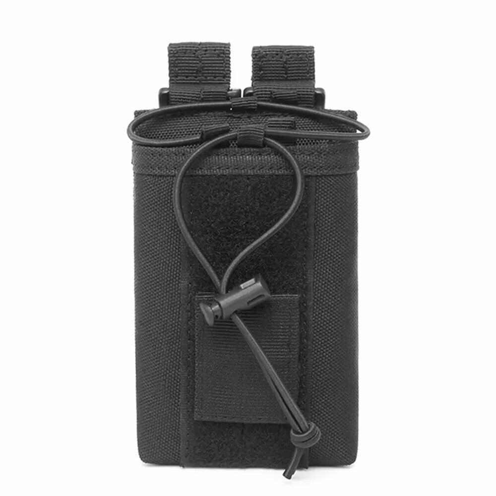 Чехол для рации с системой MOLLE из нейлона 1000D черный