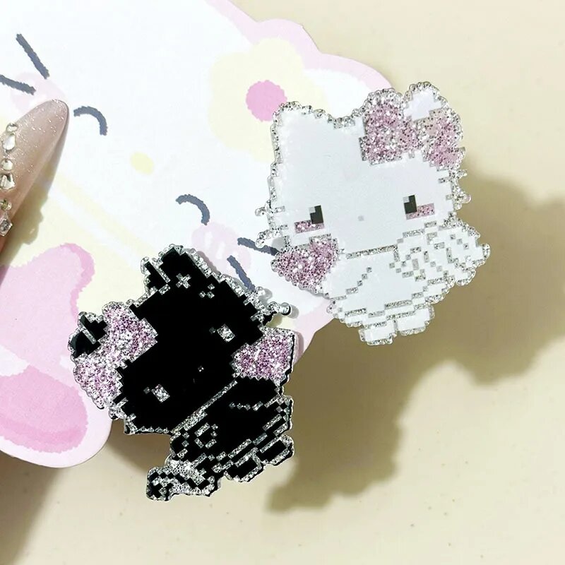 2 шт. заколки для волос Sanrio Hello Kitty Angel Demon