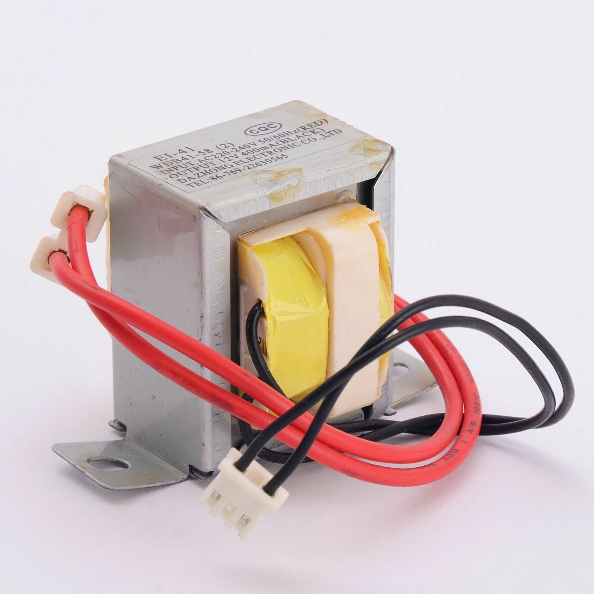 Трансформатор WDB41-58(2) 220V/12V 400mA (022040)Трансформатор WDB41-58(2) 220V/12V 400mA (022040)