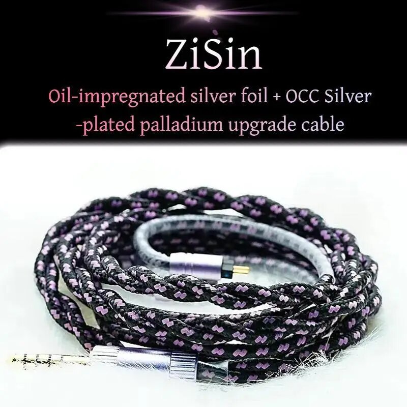 ZiSin 2-жильный кабель для наушников, Recessed 2PIN, 4.4mm