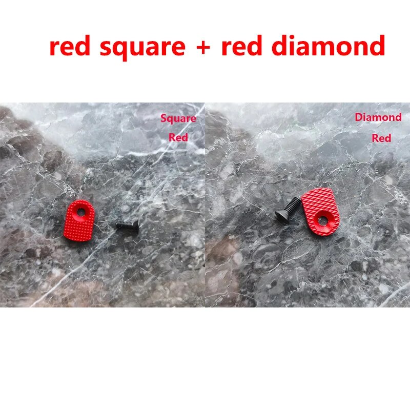 Запасные части кнопки спуска CZ Shadow 2 алюминиевые 1 Red Square Diamond