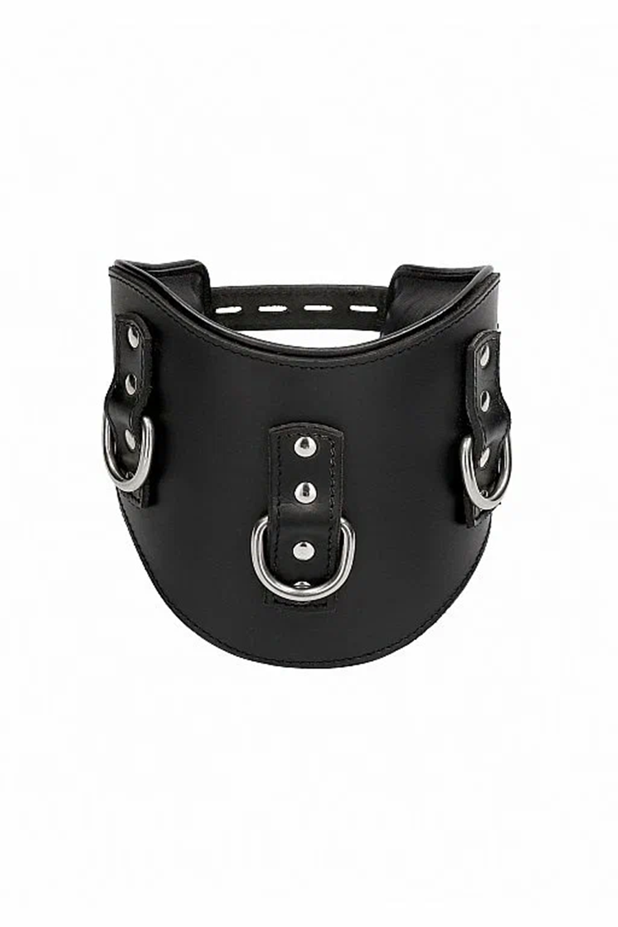 Широкий ошейник Heavy Duty Padded Posture Collar, черный/серебристый