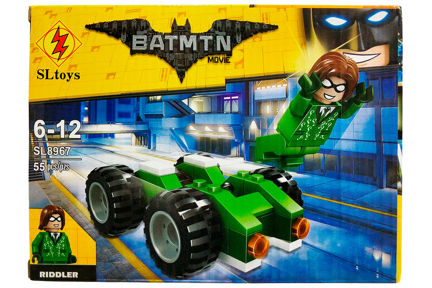 Конструктор Супергерои Бэтмен мини 6 видов SL8967A SLtoys Batman, 49-55 деталей