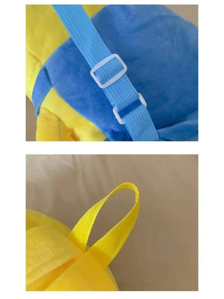 Рюкзак детский Minions 35*26*16 см, политекс, для девочек и мальчиков, с часами и подарком — фото 1