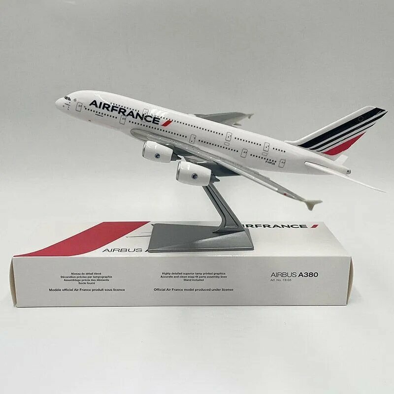 1:250 Модель самолета Игрушки Airbus A380 Французские авиалинии в коллекции