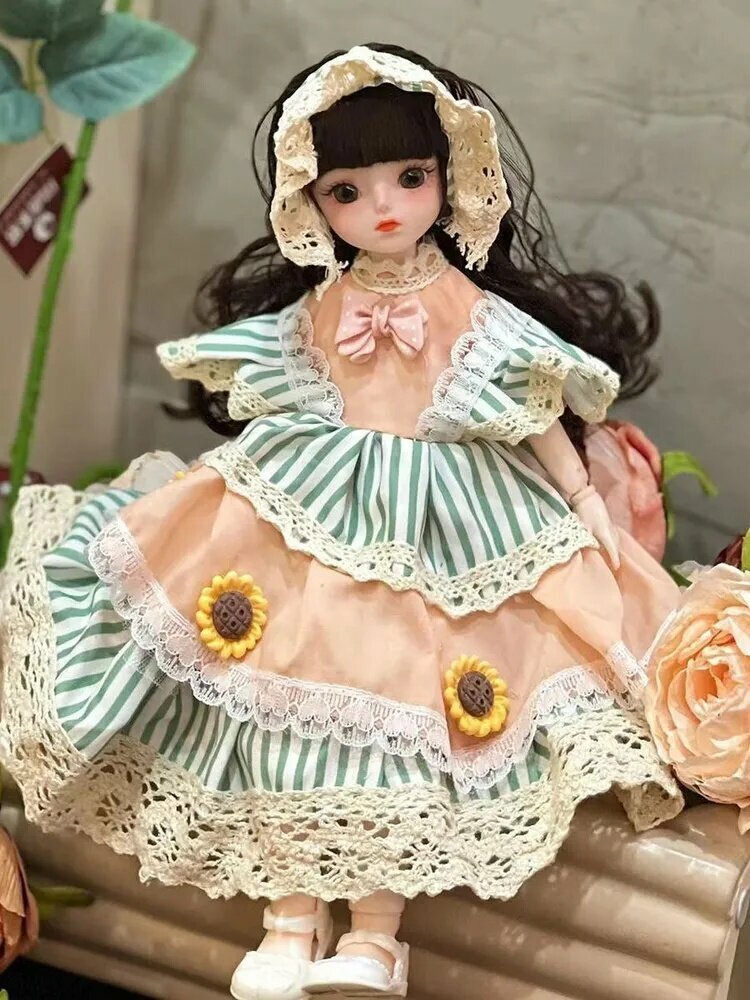Кукла шарнирная для девочки BJD 31см Новый год День рождение