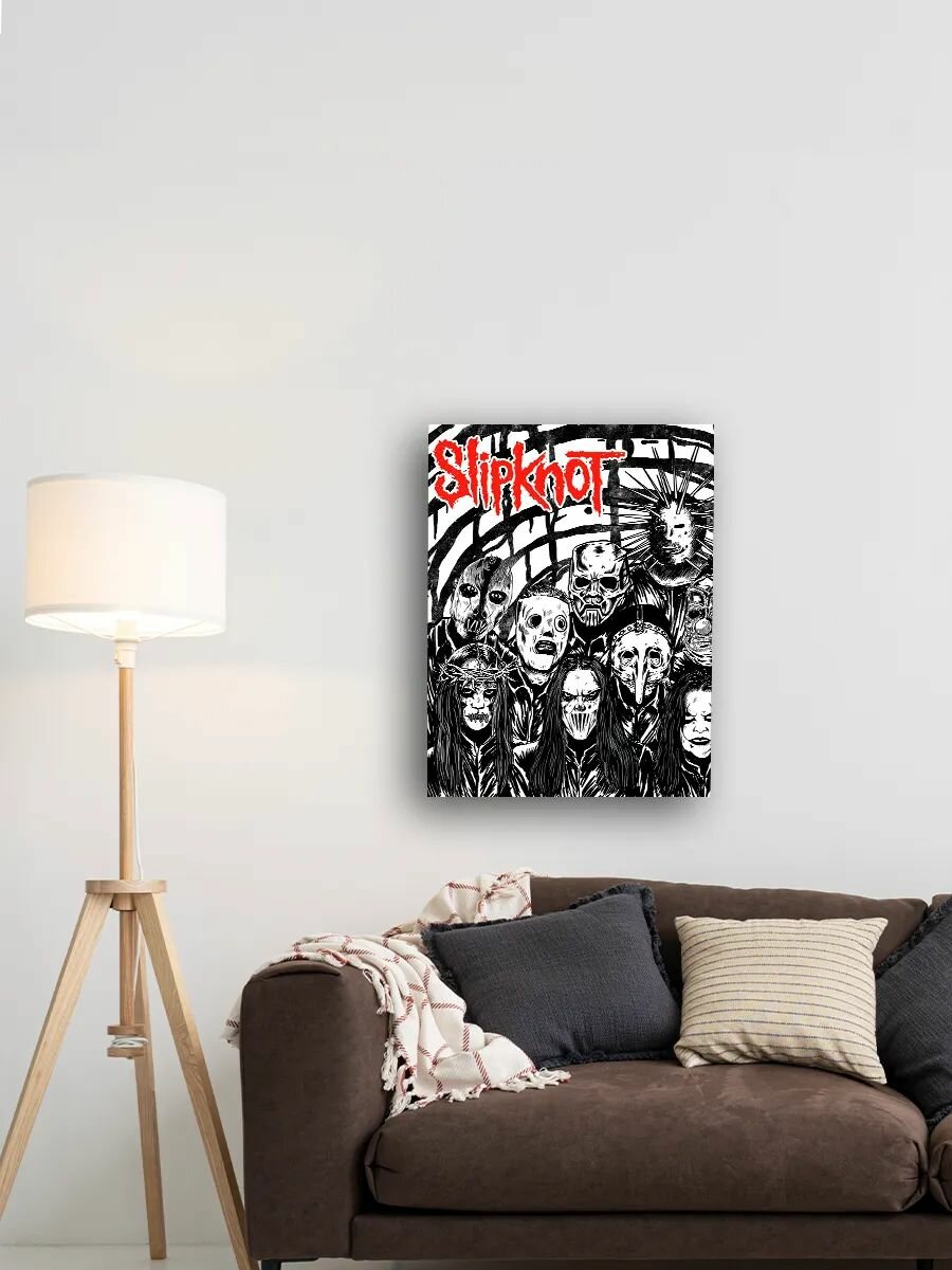 Постеры на стену Slipknot, плакат 1шт, А4 размер. — фото 1