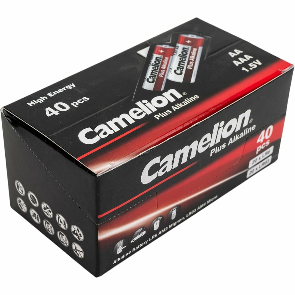 Батарейка Camelion Plus Alkaline COMBO40 (20LR6 + 20LR03-CB, 1.5В) 14981 — фото 1