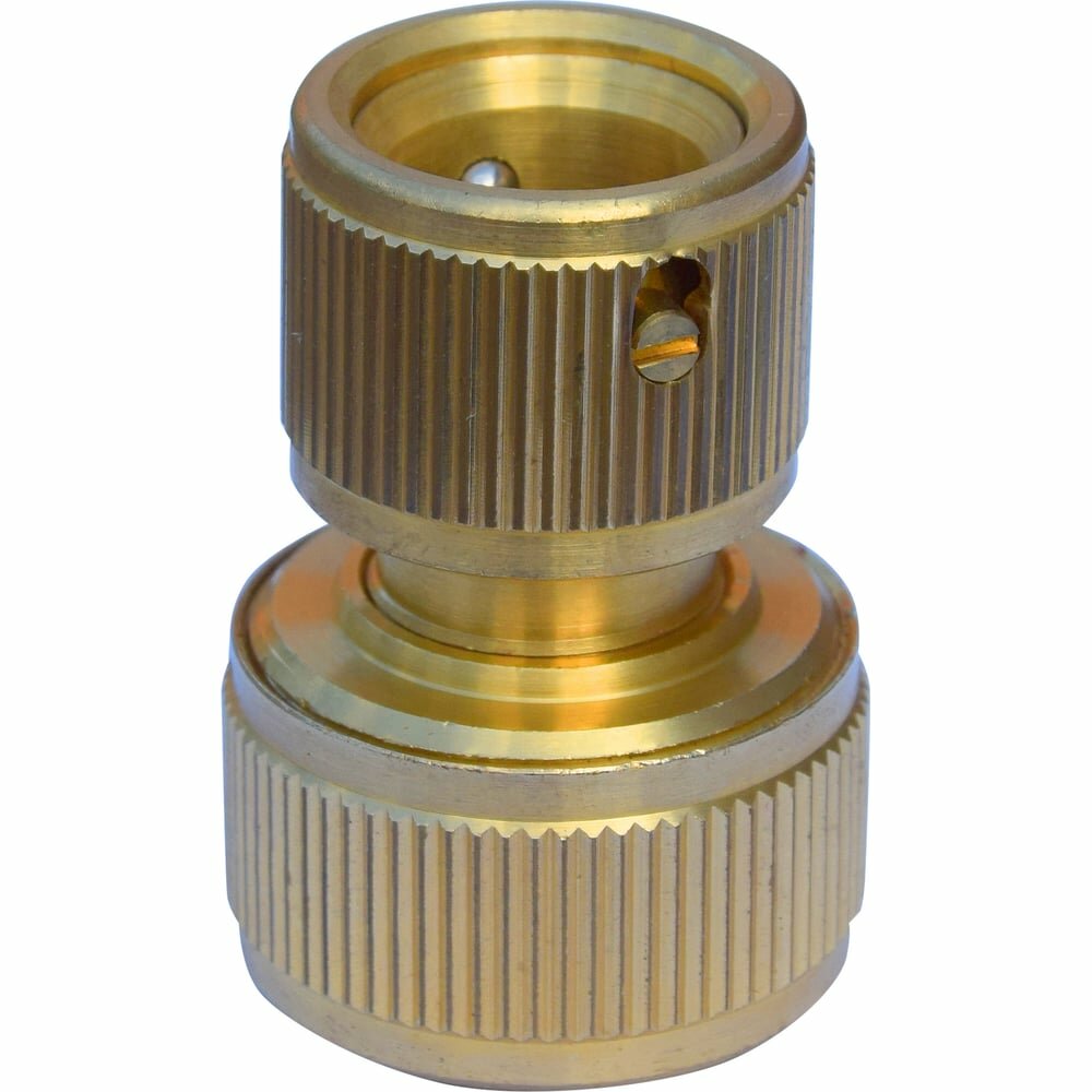 Латунный быстросъемный соединитель 3/4", аквастоп Elmos 53278143