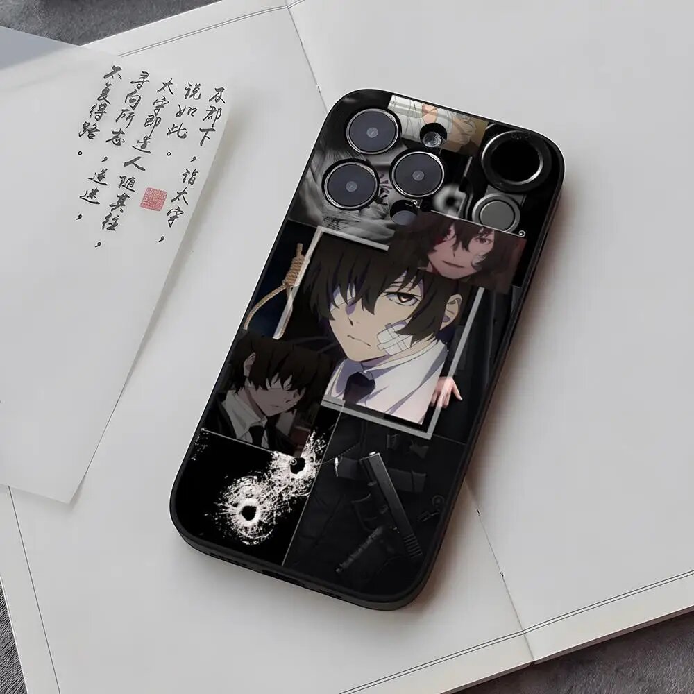 Чехол для телефона Bungo Stray Dogs для iPhone 17, 16 Pro Max, 15, 11, 13, Черный, Black3, iPhone 11