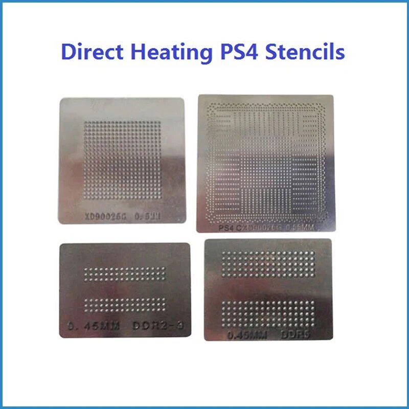 Трафареты для реболлинга BGA PS4, для игровых консолей PS4 CXD90026G CXD90025G Direct Heating 4pcs