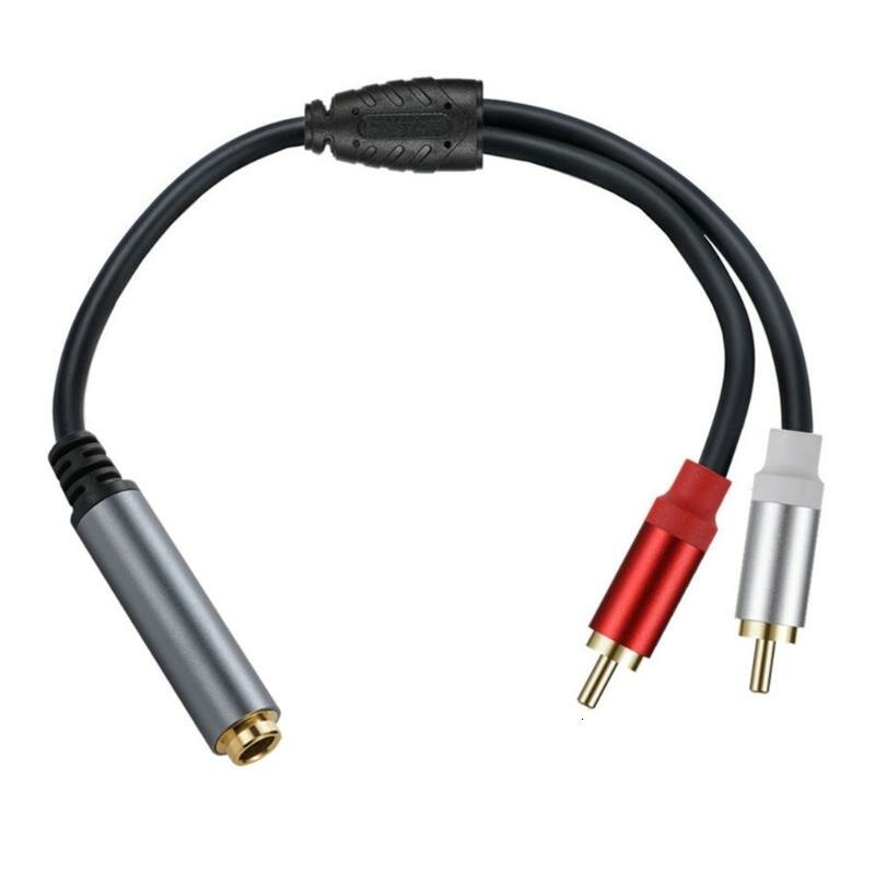 Кабель-переходник 2 RCA на 6,35 мм, 0,3 метра