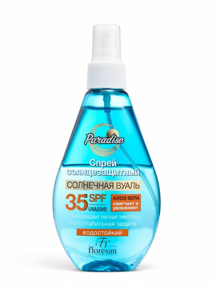 Floresan Солнцезащитный спрей Пальмовый рай SPF 35, 160мл