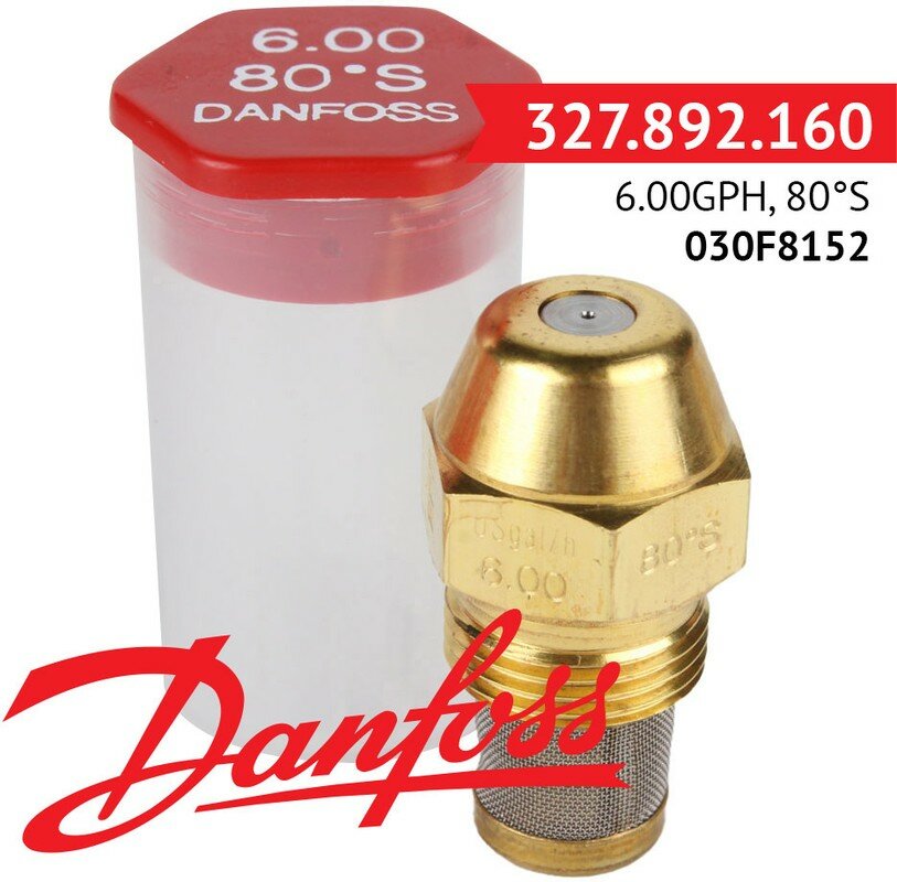 Топливная форсунка Danfoss 6.00GPH,80S 030F8152