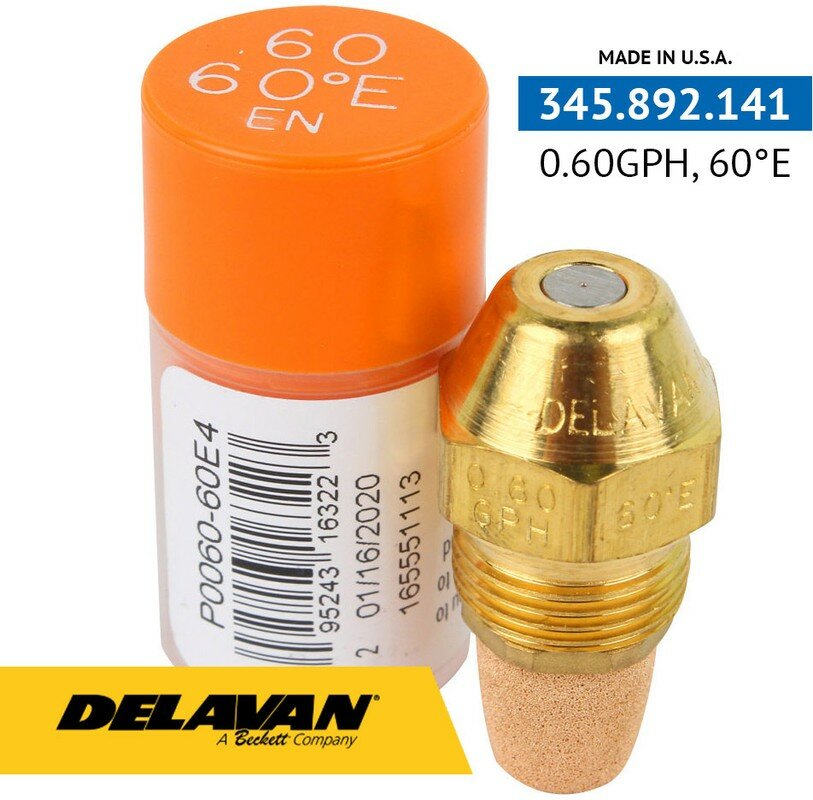 Топливная форсунка Delavan 0.60GPH, 60E (4) P0060-60E4