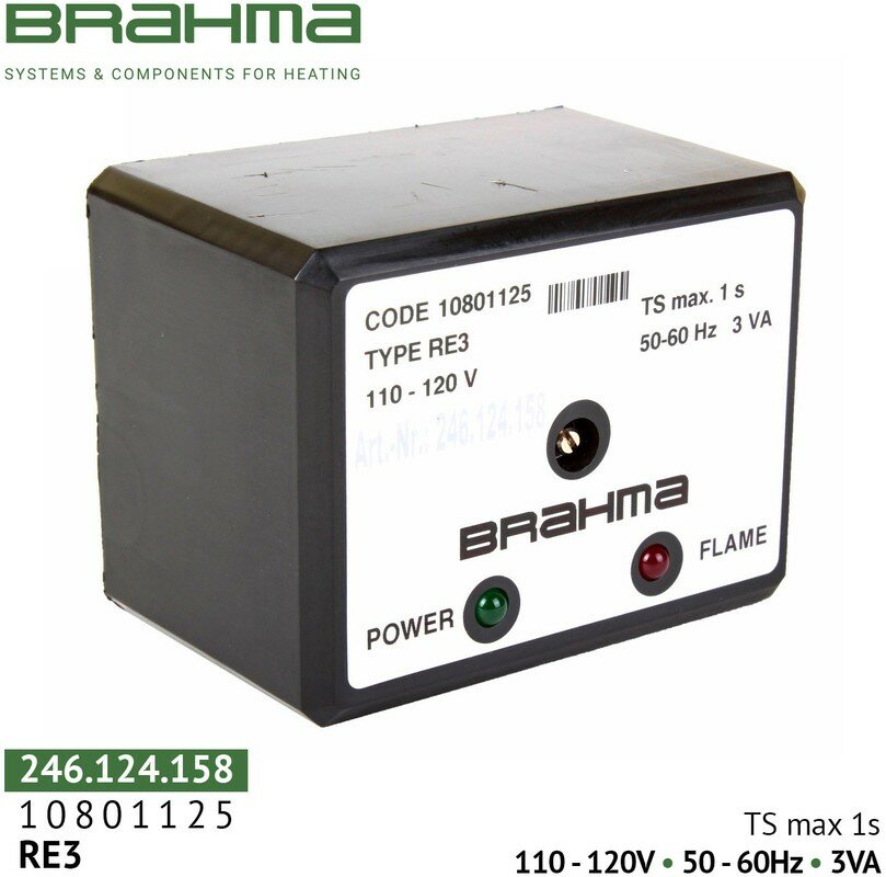 Датчик пламени Brahma RE3 110-120V 10801125