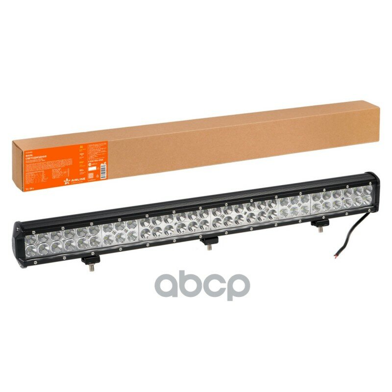 Фара (балка) светодиод. двухрядная 60LED комбин. свет(дальн.+ближ.) 180Вт 710х78х65мм 12/24В(ALED052) AIRLINE арт. aled052