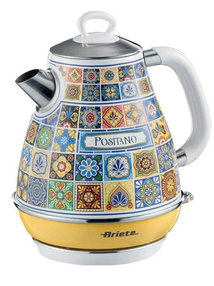 Ariete Электрический чайник Ariete Positano, желтый, серебристый