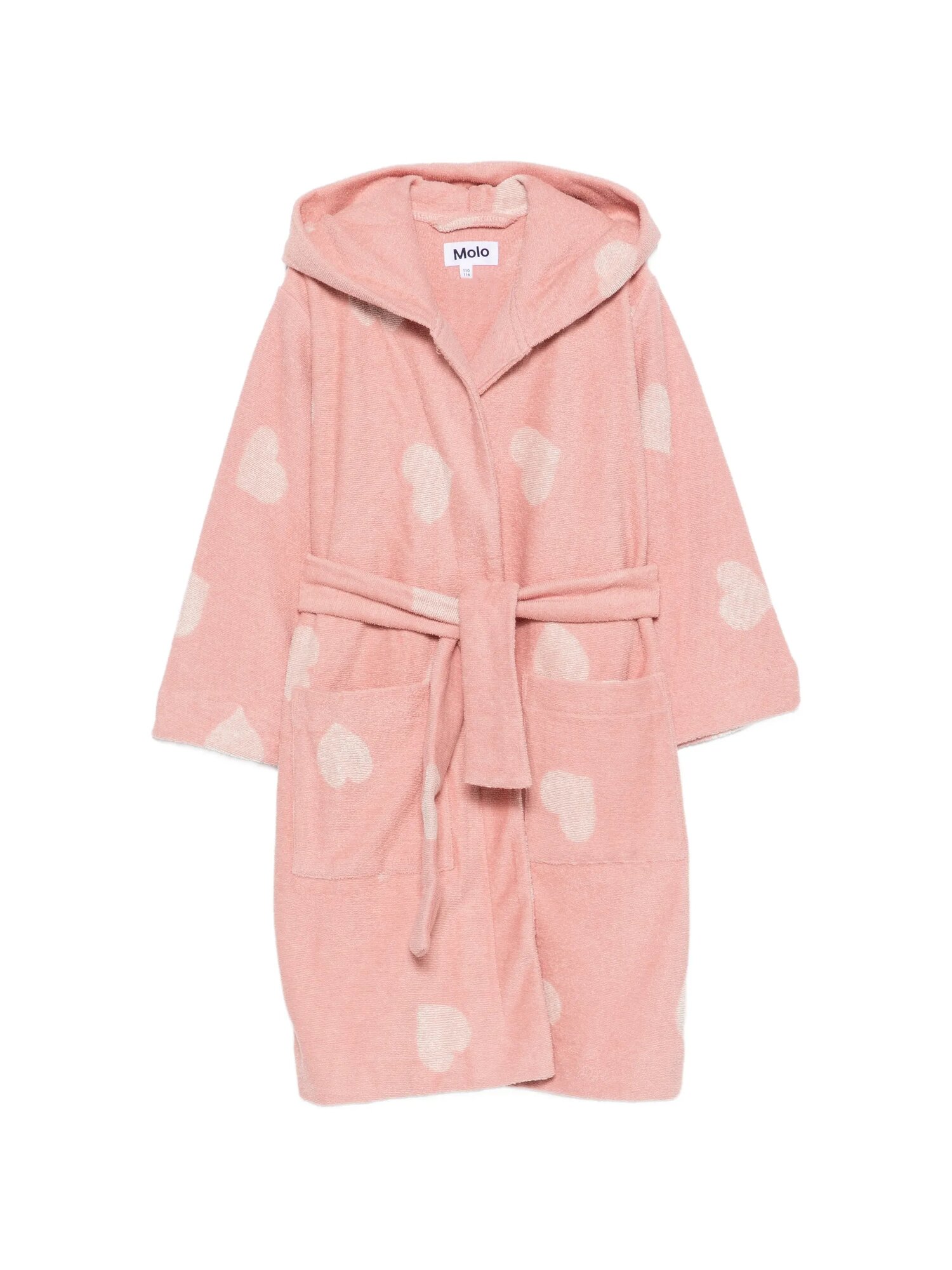 Платок-капюшон Wyn heart-pattern hooded robe для девочек