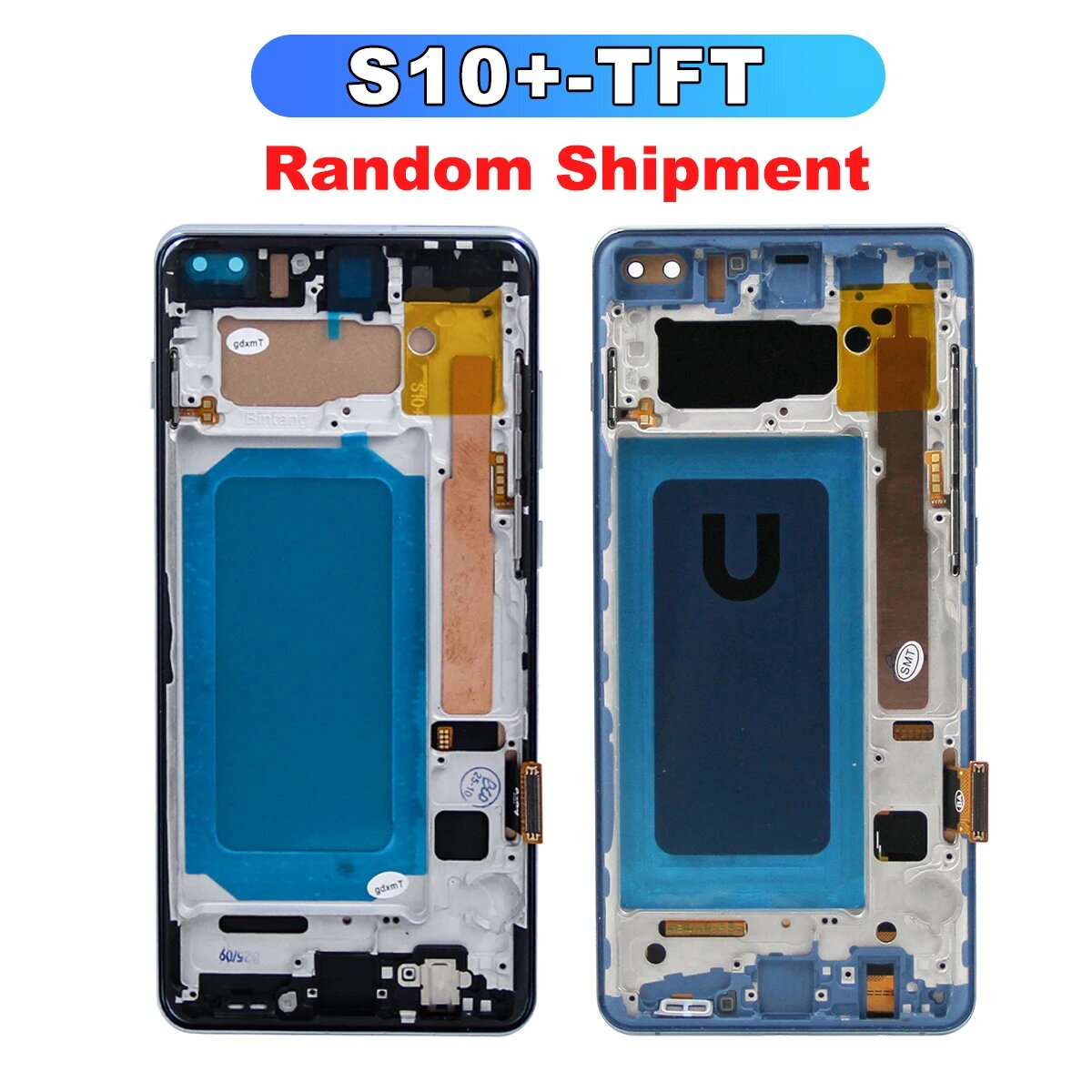 Экран с рамкой для Samsung S10 Plus G975 G975F SM-G975F, ЖК-дисплей, цифровой сенсорный экран для Samsung S10 + Дисплей в сборе