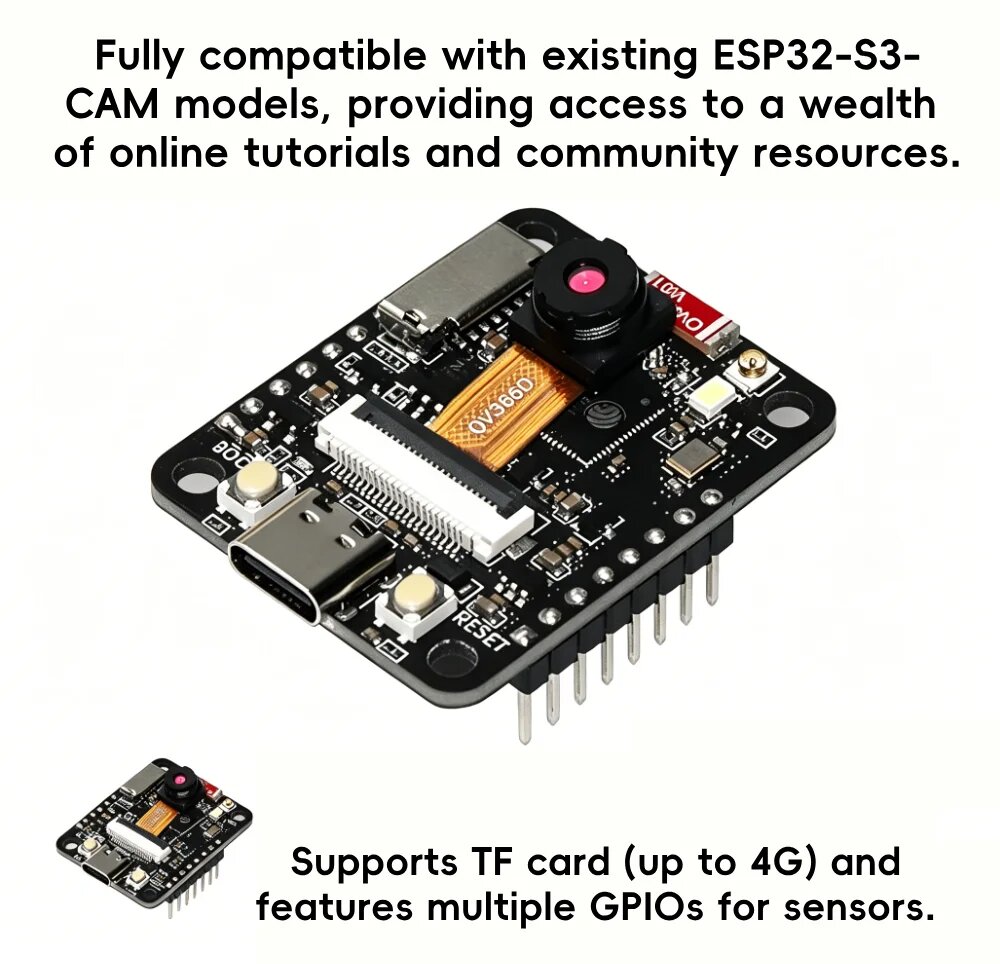 Модуль ESP32-S3 CAM NullLab with camera — фото 1