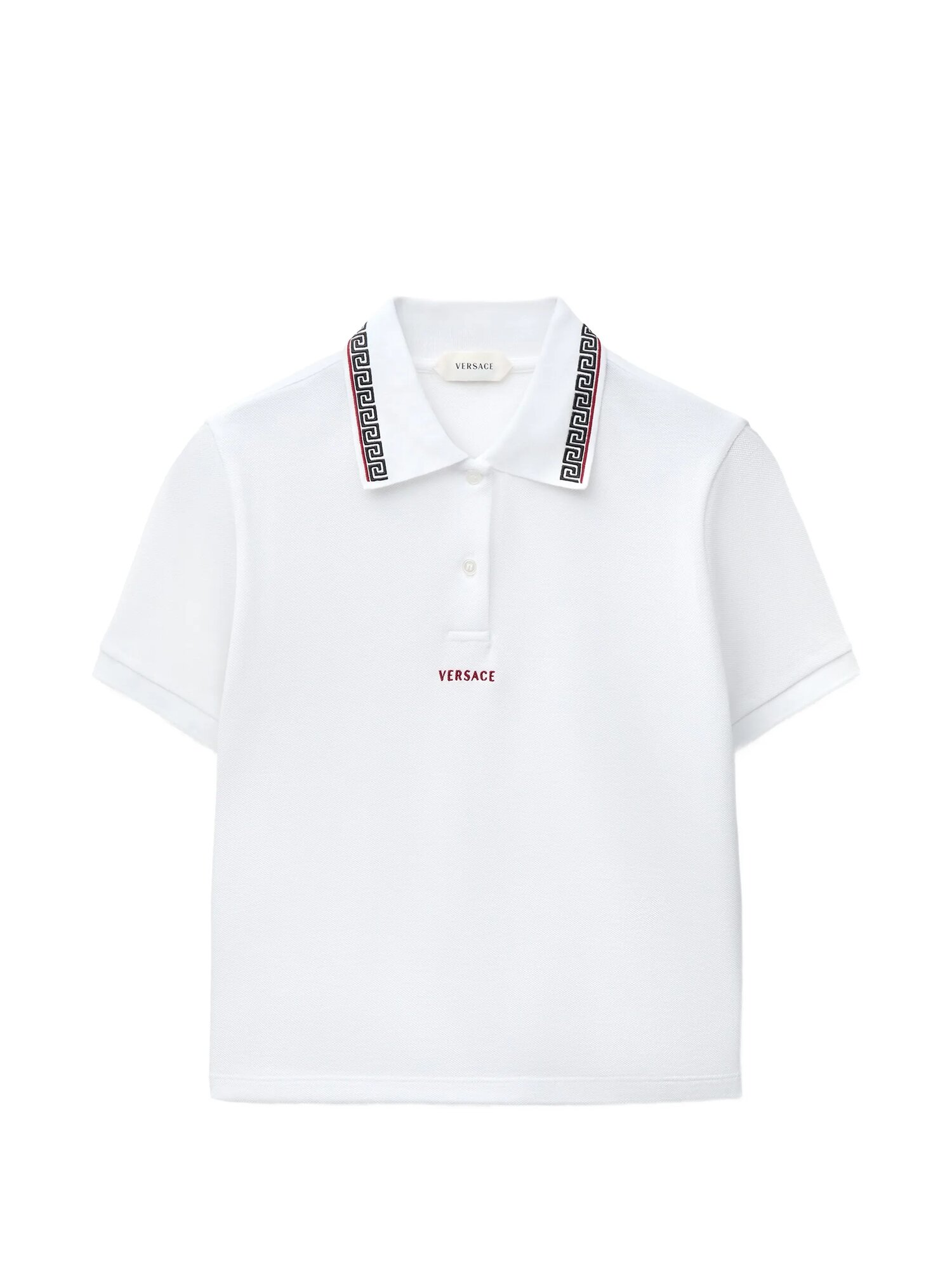 Топ Embroidered-logo cotton piqué polo