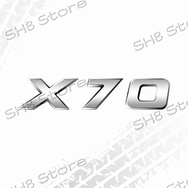 3D металлическая наклейка с эмблемой в виде буквы автомобиля для X50 X70, авто логотип, кузов, задний хвост, багажник, значок, табличка с именем, наклейки, декоративные аксессуары