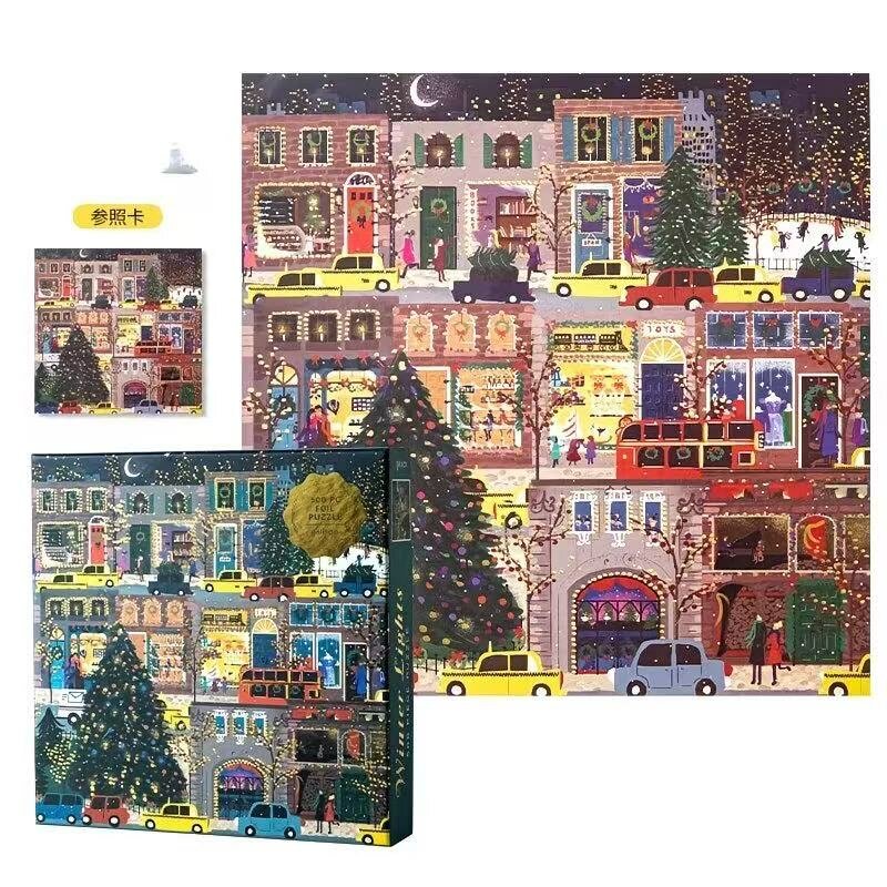 Рождественская лампочка, пластик, 500 элементов, синий, 20x20"