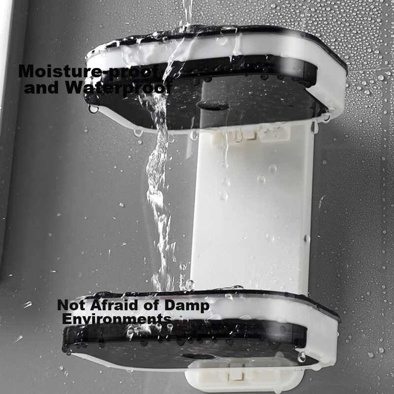 Jingxin Soap Dish, No Drilling Required, Wall-Mounted Double-Layer Draining Soap Holder, Household Soap Rack, Bathroom Soap Dish