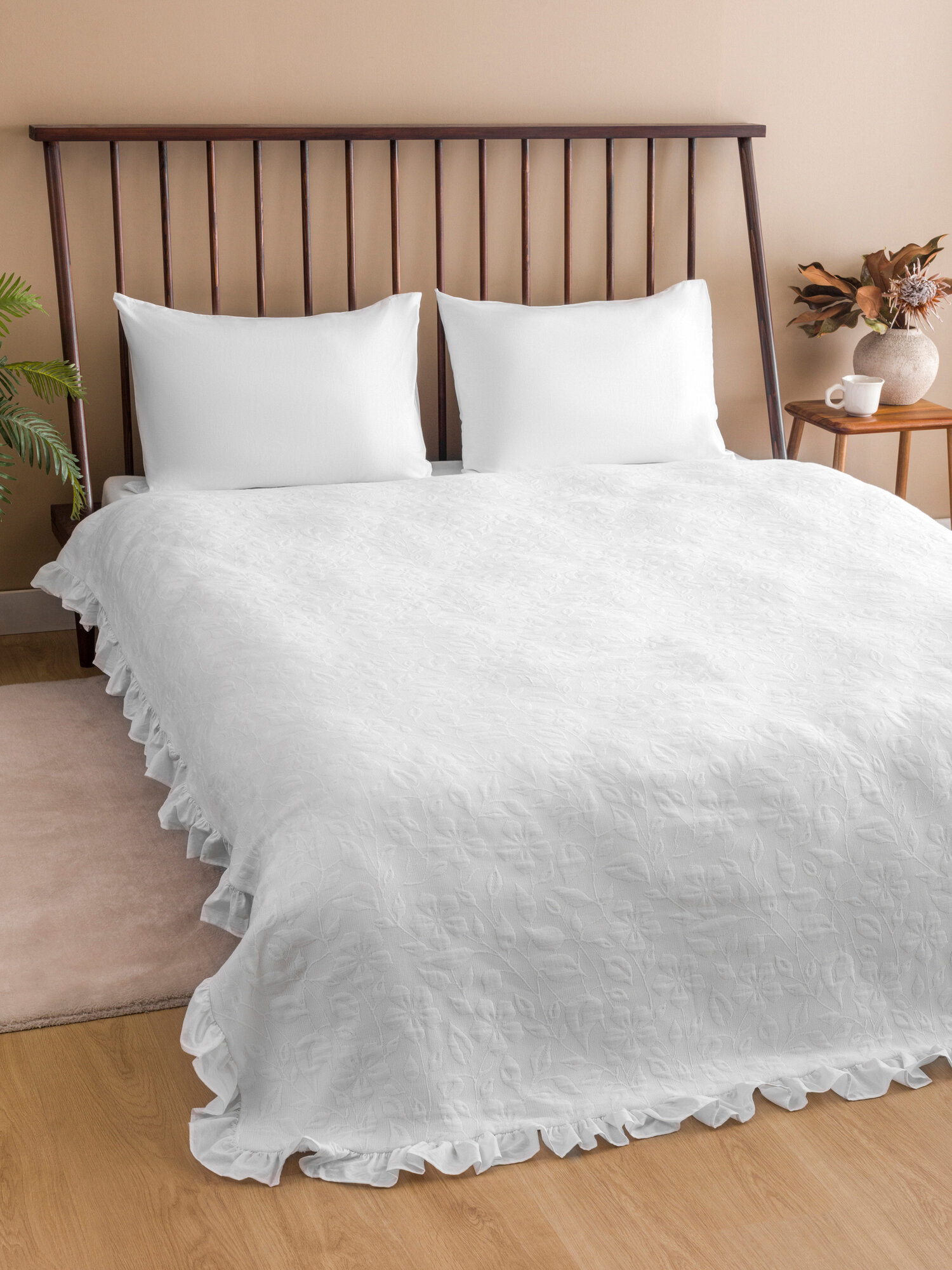 LC WAIKIKI Двуспальная простыня с цветочным принтом