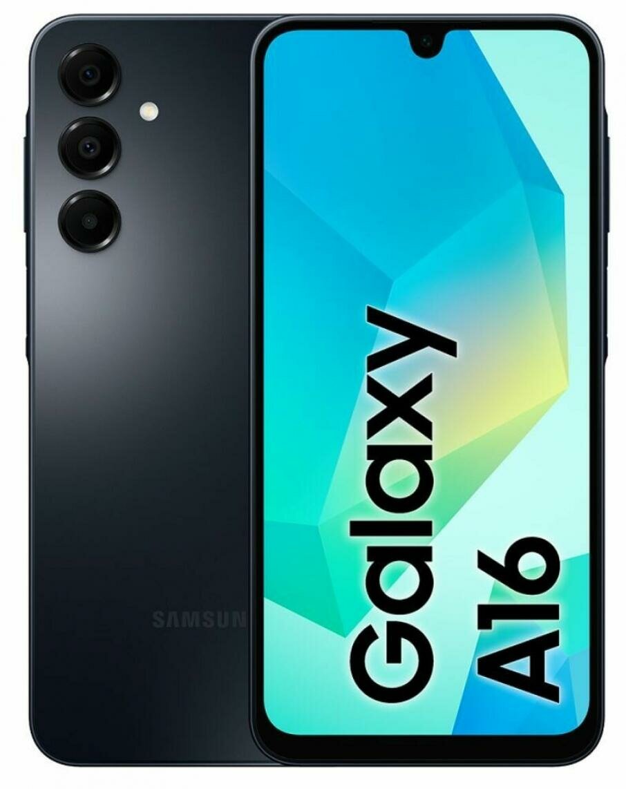 Смартфон Samsung Galaxy A16, 4/128Gb, Super AMOLED, Blue Black (Сине-черный)