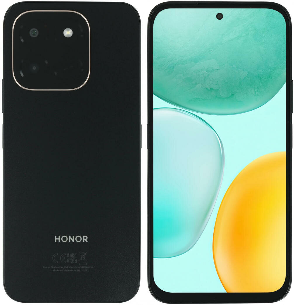 Смартфон Honor X6C, LTE, NFC, 6/256Gb, Midnight Black (Полуночный черный)