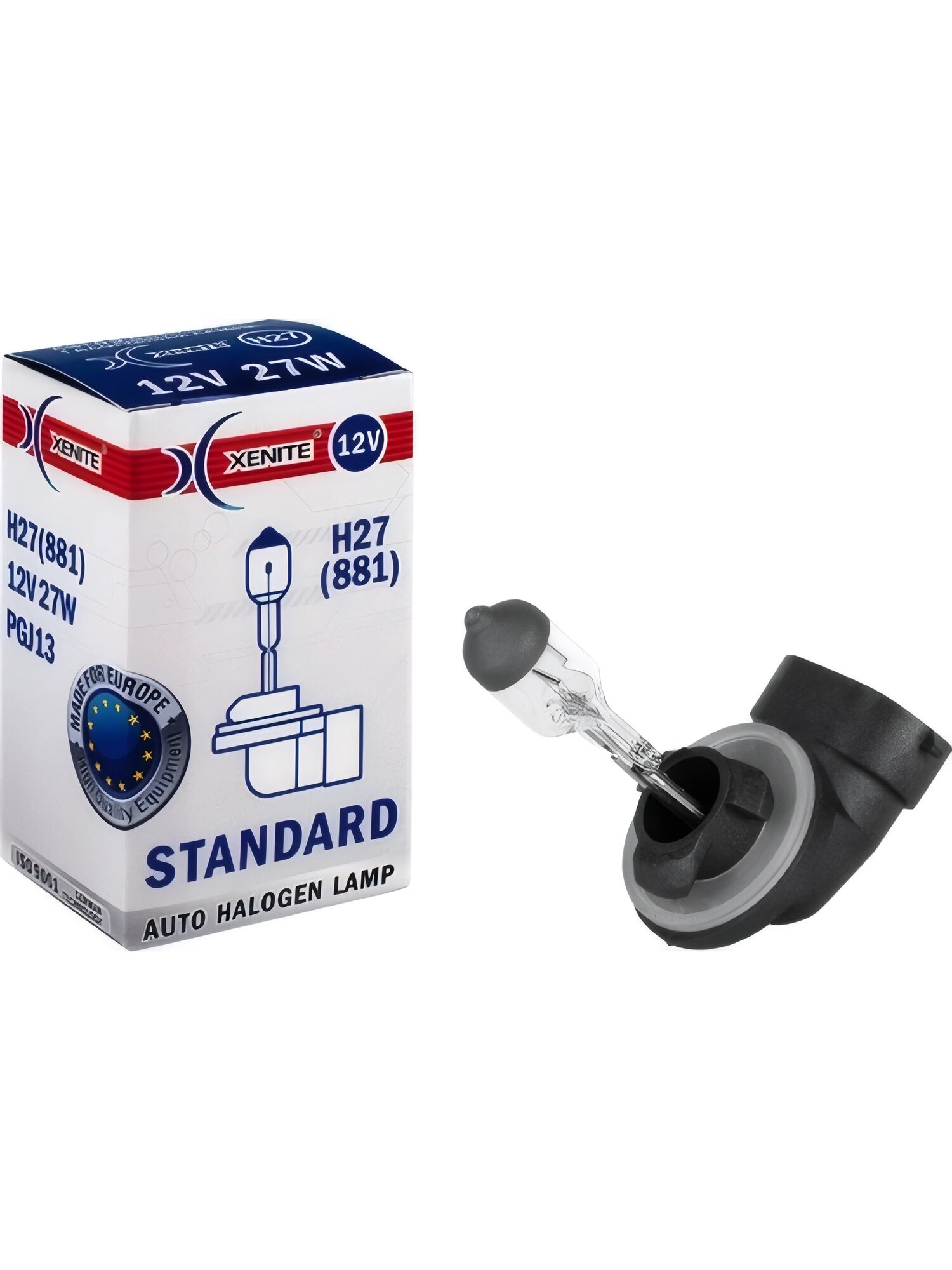 Галогенная лампа Xenite STANDARD H27 881 (1007007) 1 шт. - мощность 27 Вт, рабочее напряжение 12 В, цветовая температура 3200 К