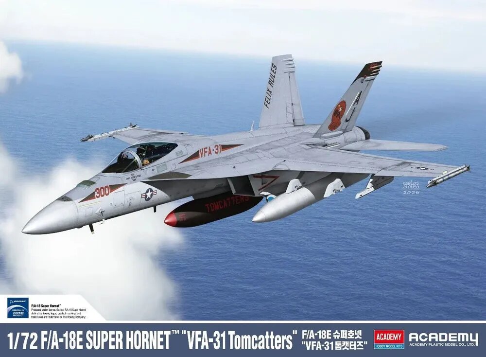 Academy AC12595, масштаб 1/72, F/A-18E Super Hornet "Tomcatters"