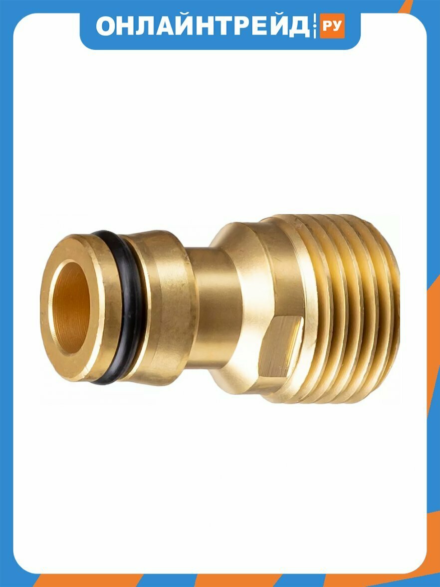 Адаптер штуцерный Grinda PROLine с внешней резьбой, из латуни 1/2"