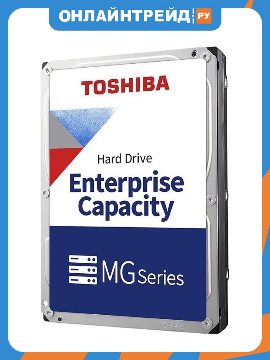 Жесткий диск 3.5" Toshiba 10.0Tb SATA 6 Gbit/s, 512 Mb, 7200 rpm. CMR. Enterprise Capacity MG10ADA10TE