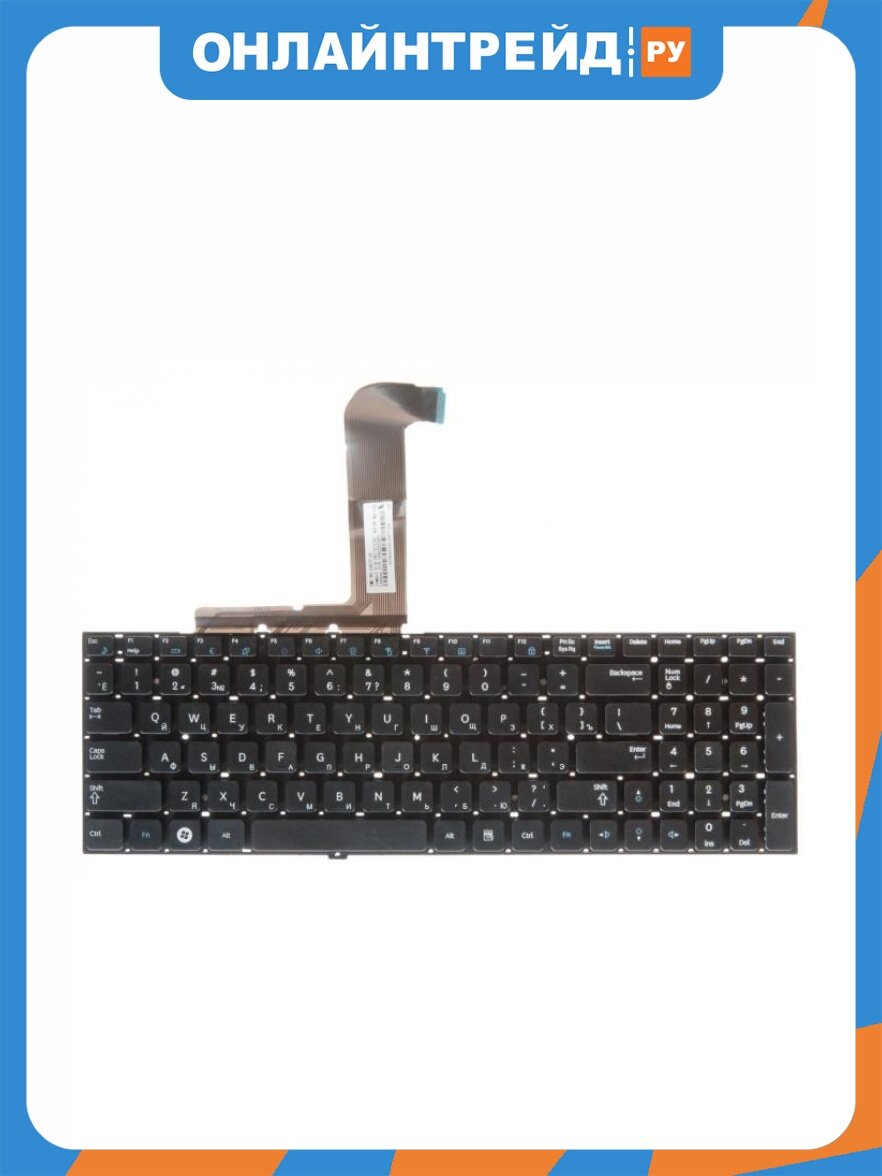 Клавиатура Rocknparts для ноутбука Samsung QX530, RC530, RF510, RF511, RF530, SF510, SF511, NP-RF510-S01UA, NP-RF510-S02UA, NP-RF510-S03UA, NP-RF510-S04UA, NP-RF