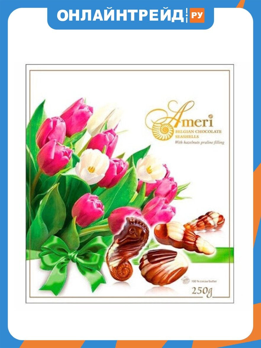 Конфеты Ameri шоколадные с пралине "Весенний букет" 250г