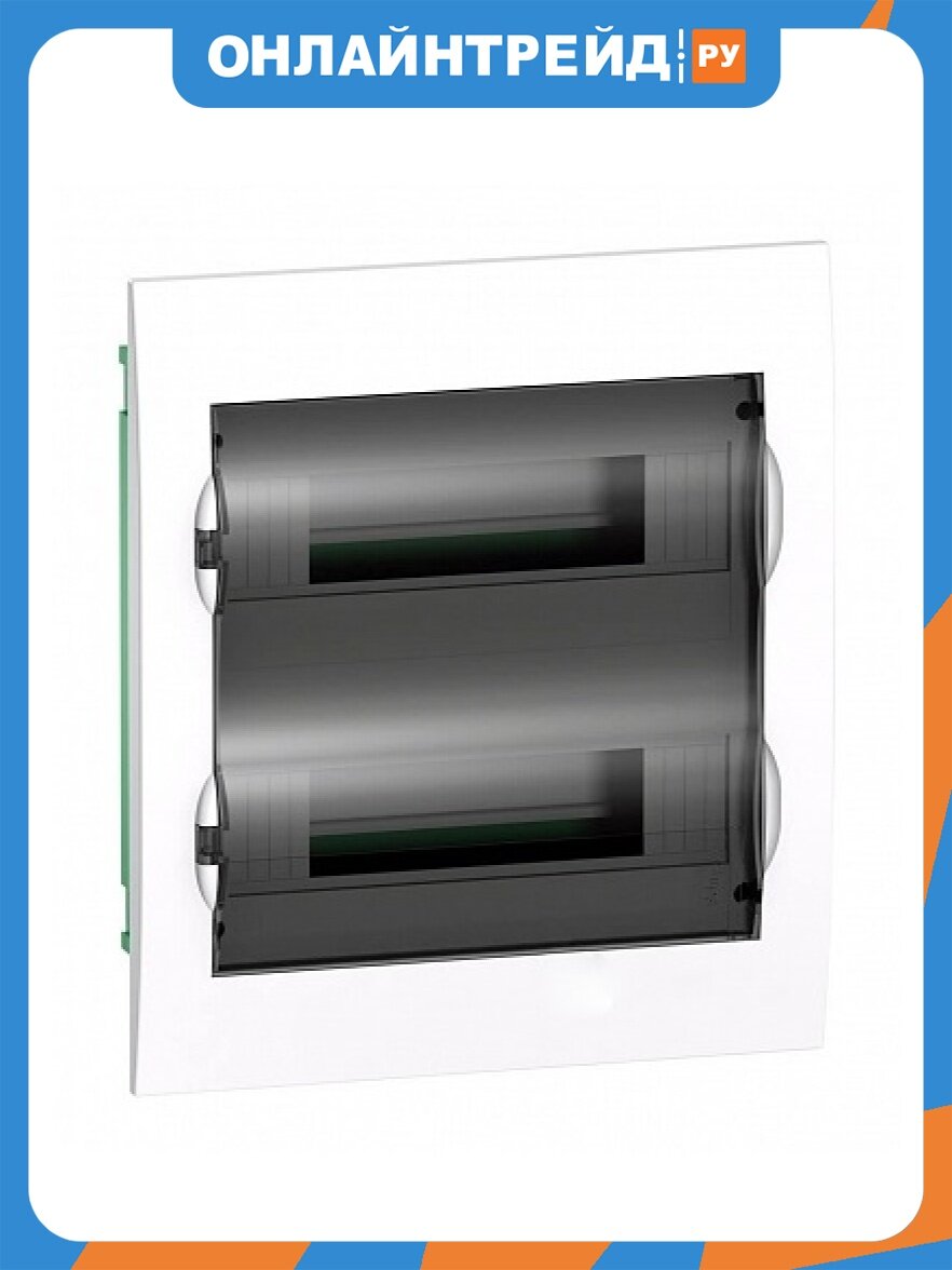 Бокс СП Systeme Electric (schneider Electric) SCHNEIDER ELECTRIC EASY 9 встраив. с прозр. дверью 2ряда 24мод. SchE EZ9E212S2FRU