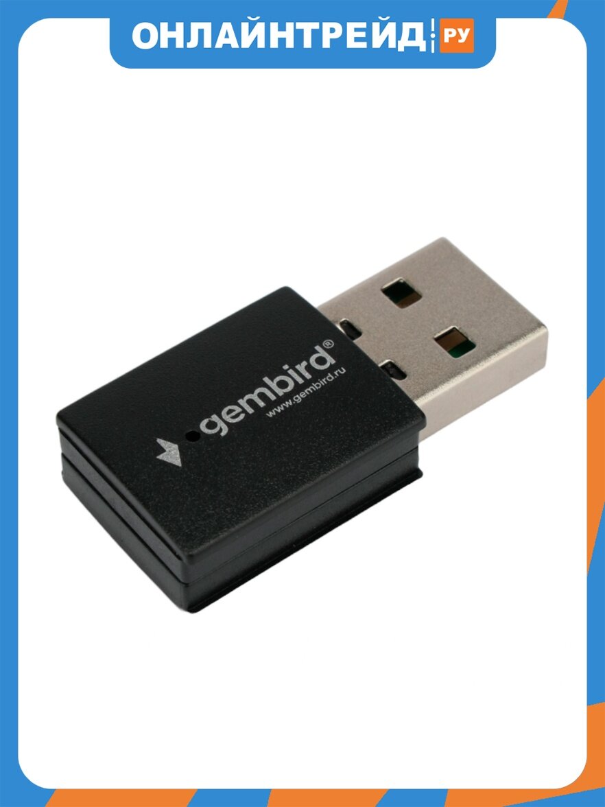 Сетевой адаптер WiFi+Bluetooth Gembird WNP-UA-017