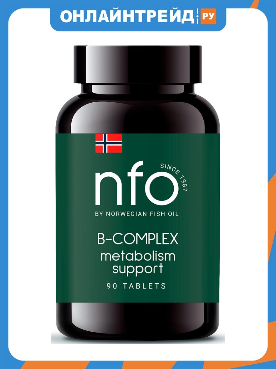 БАД Norwegian Комплекc витаминов B, 90 капсул