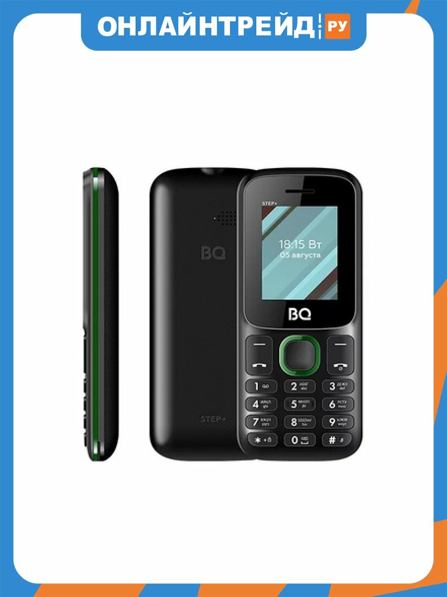 Мобильный телефон BQ 1848 Step+ Черно-зеленый