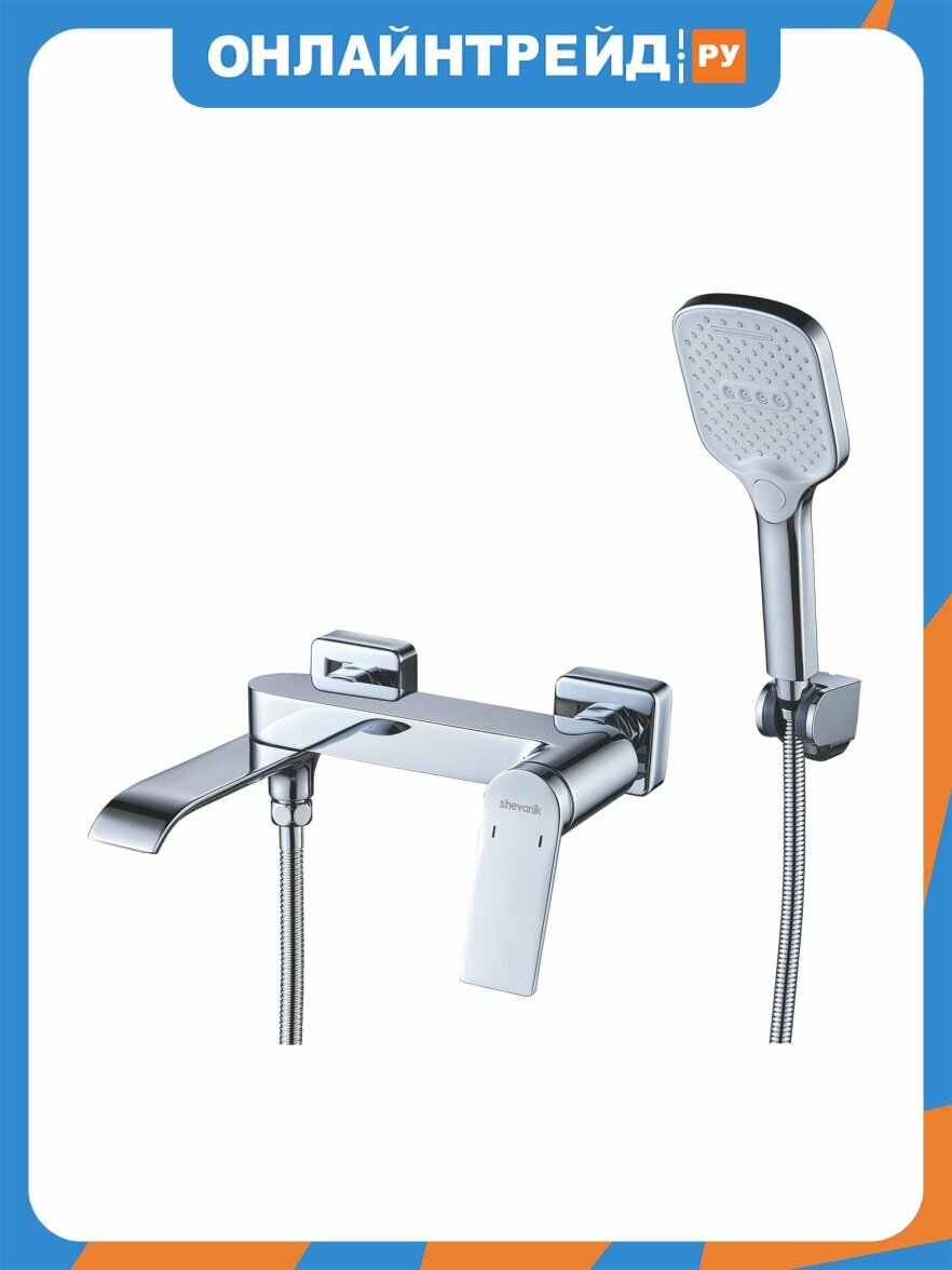Смеситель для ванны Shevanik S4102, хром