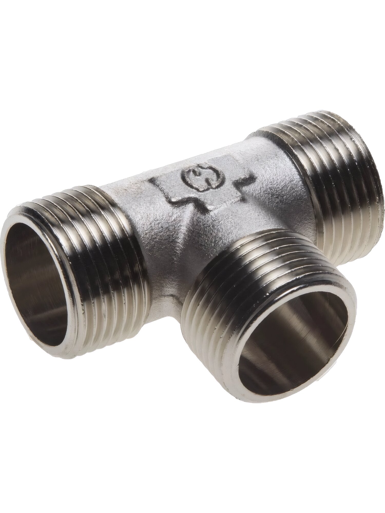 Тройник GENERAL FITTINGS наружная резьба 1 , никель