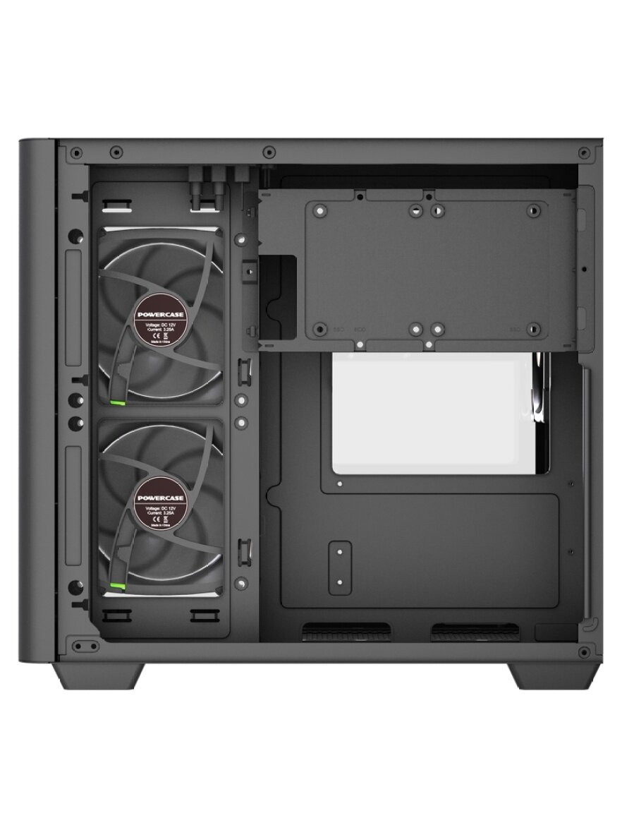 Корпус Powercase Vision Micro M5B, черный — фото 1