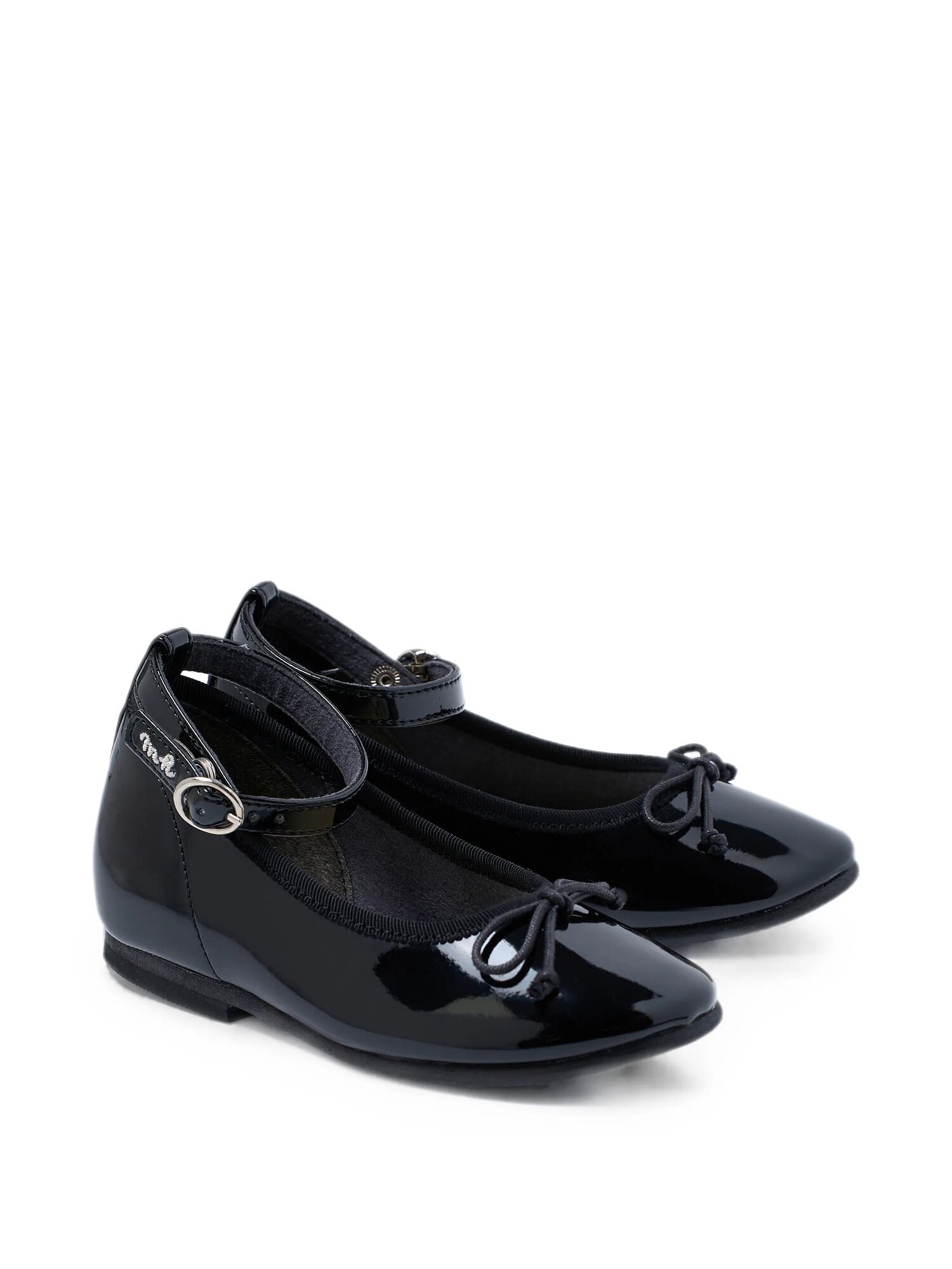 Балетки Ankle-strap bow ballet flats